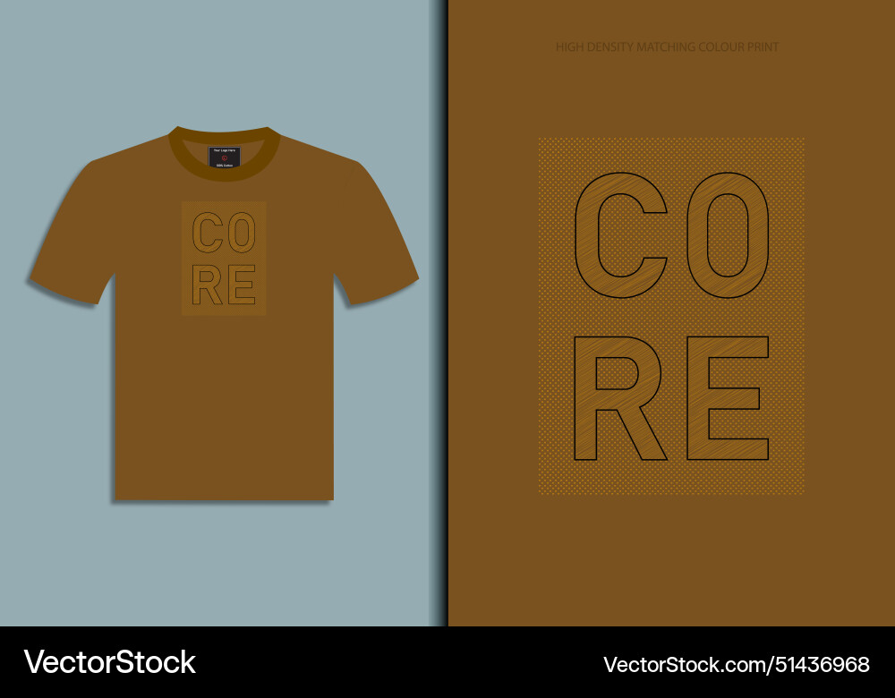 Core t-shirt design Royalty Free Vector Image - VectorStock