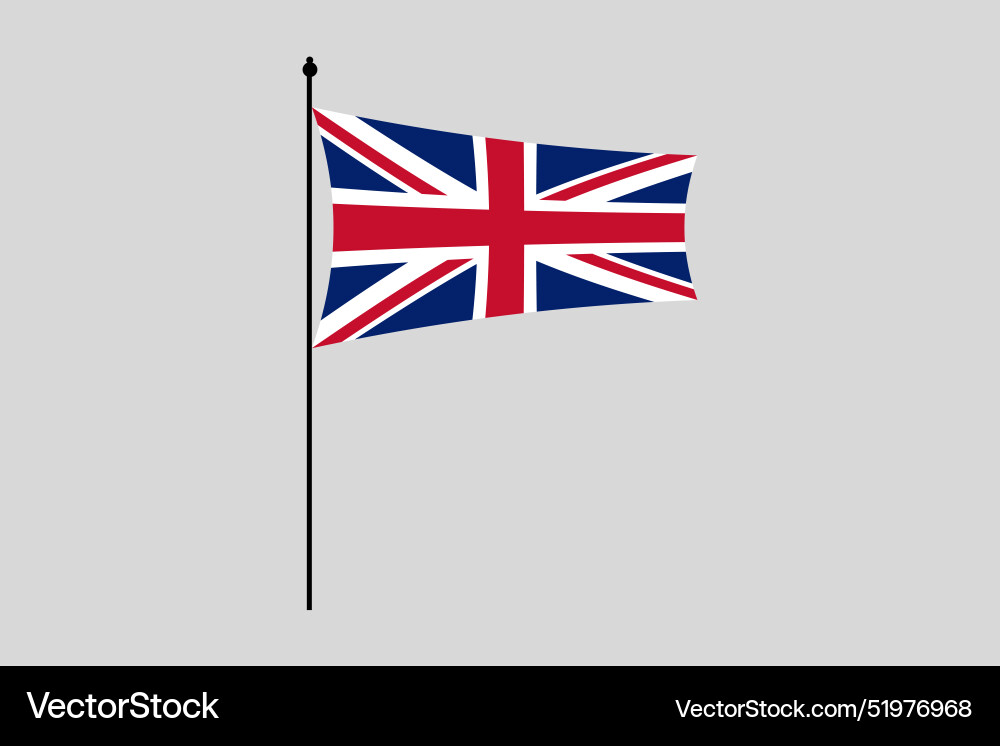 United kingdom flag Royalty Free Vector Image - VectorStock
