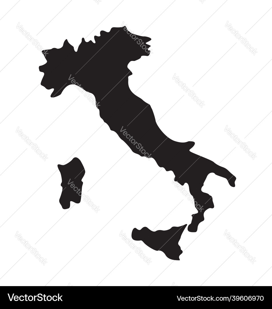 Italy Map Plain