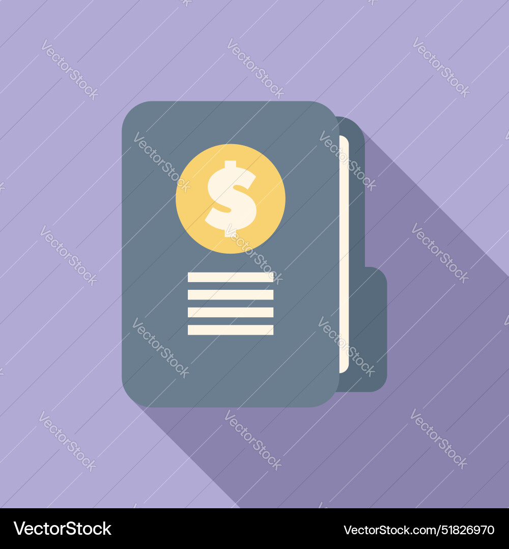 Money folder representing finance and wealth Vector Image