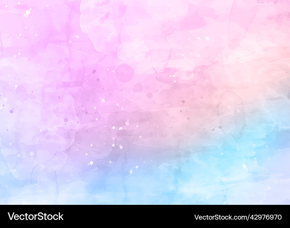 Pastel coloured hand painted watercolour texture Vector Image