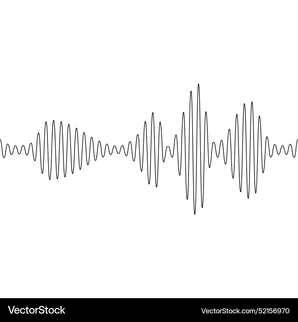 Sound wave of a soundwave Royalty Free Vector Image