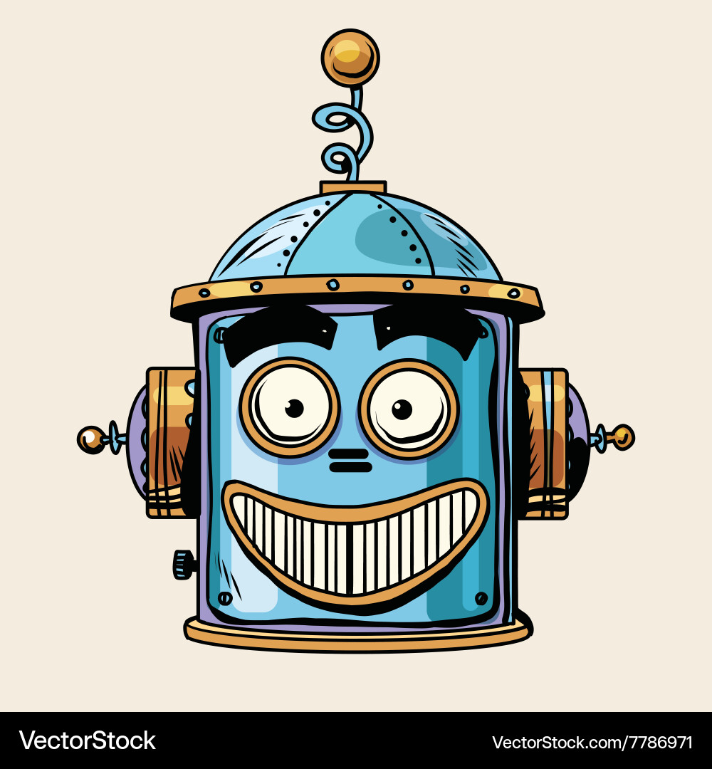 Robot Face Smiley Vector Images (over 180)