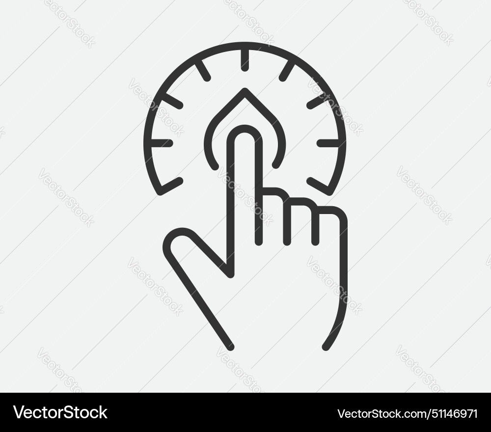 Light dimmer icon line trendy design electricity Vector Image