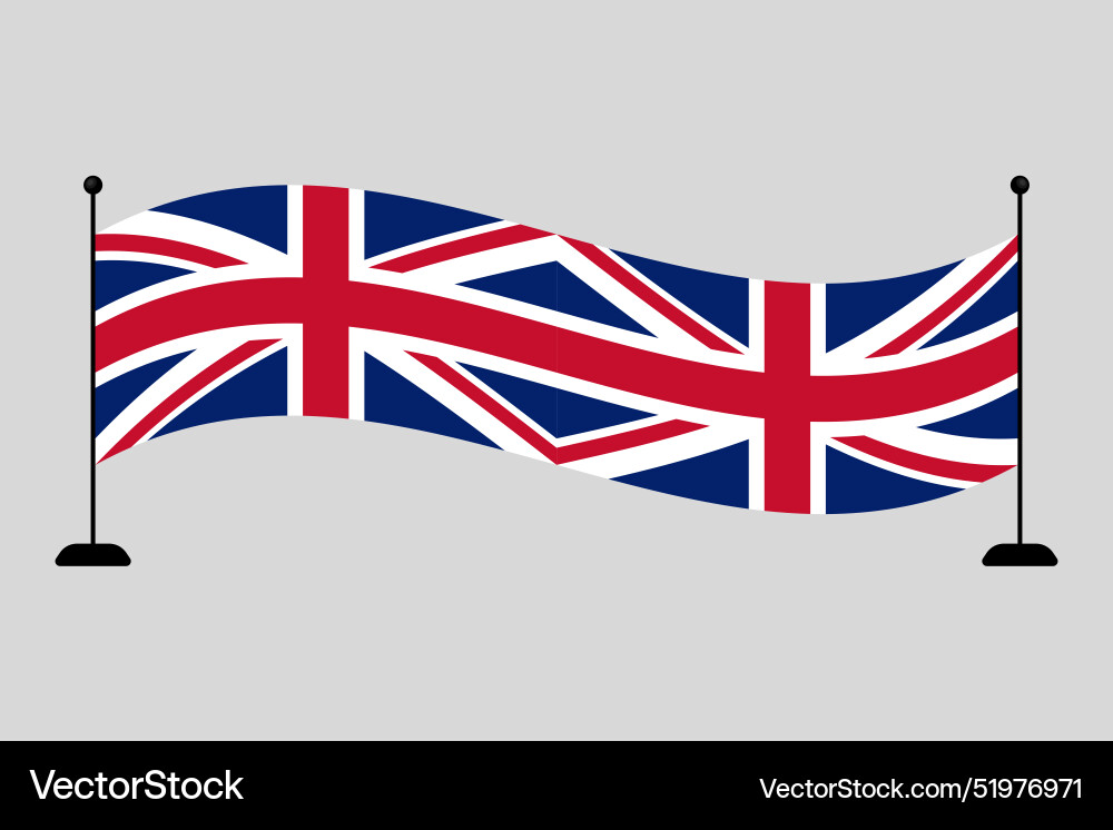 United kingdom flag Royalty Free Vector Image - VectorStock