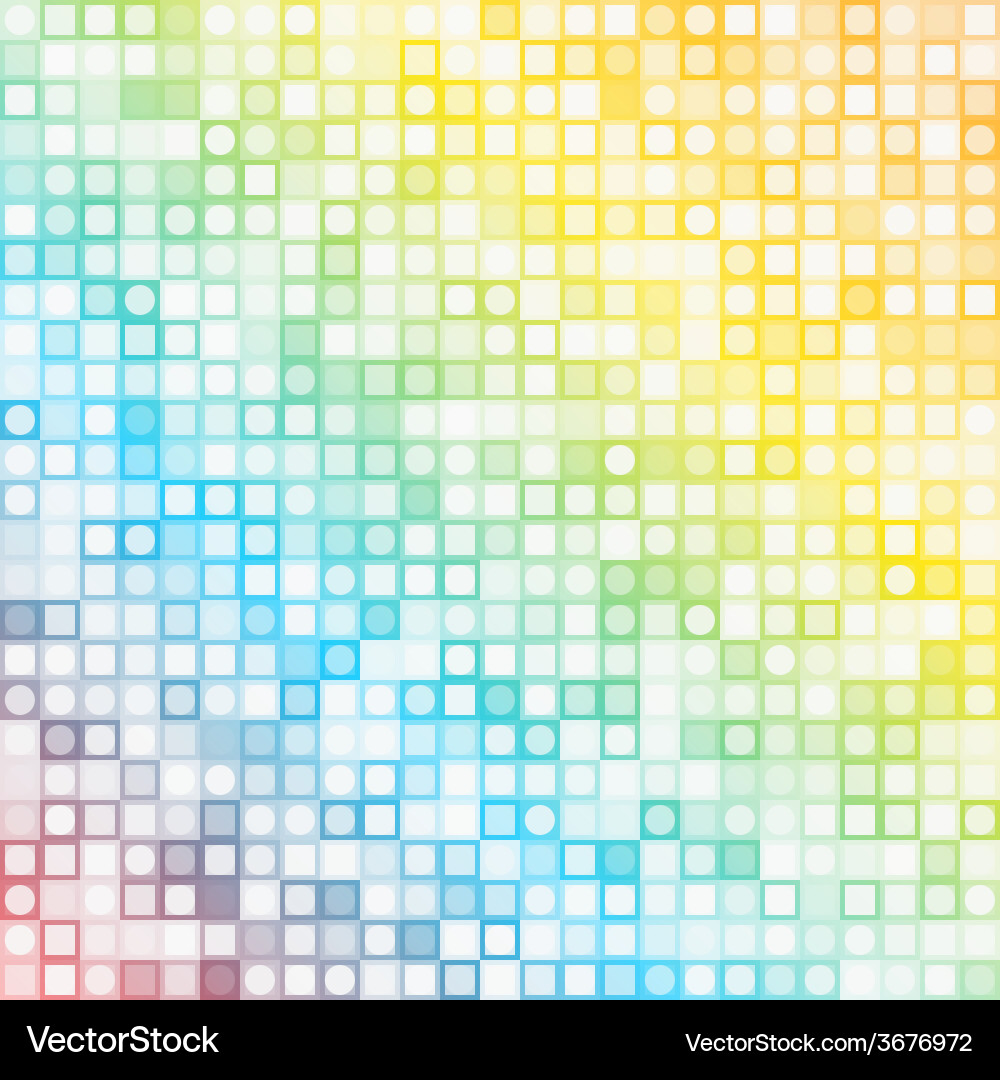 Abstract square pixel mosaic background Royalty Free Vector