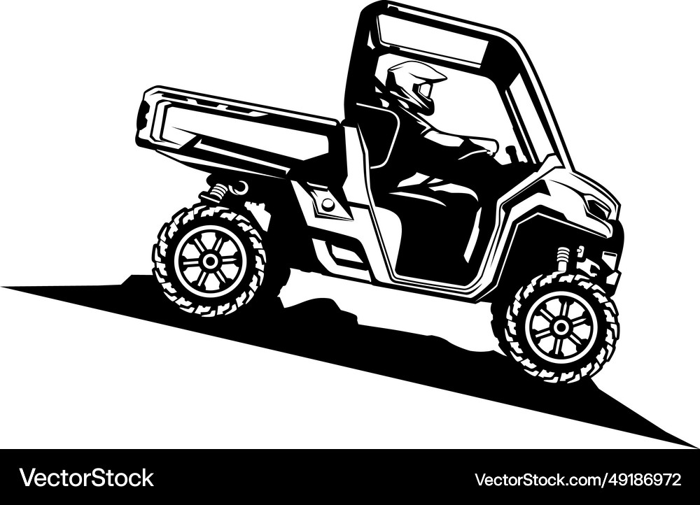 Utv logo design art Royalty Free Vector Image - VectorStock