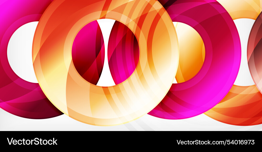 Circles round elements ring shapes premium Vector Image