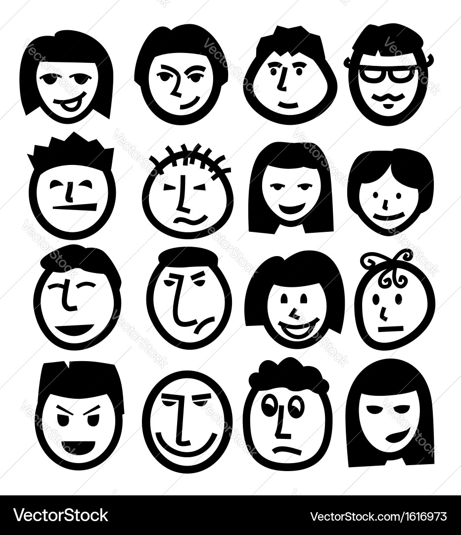 Face icon Royalty Free Vector Image - VectorStock