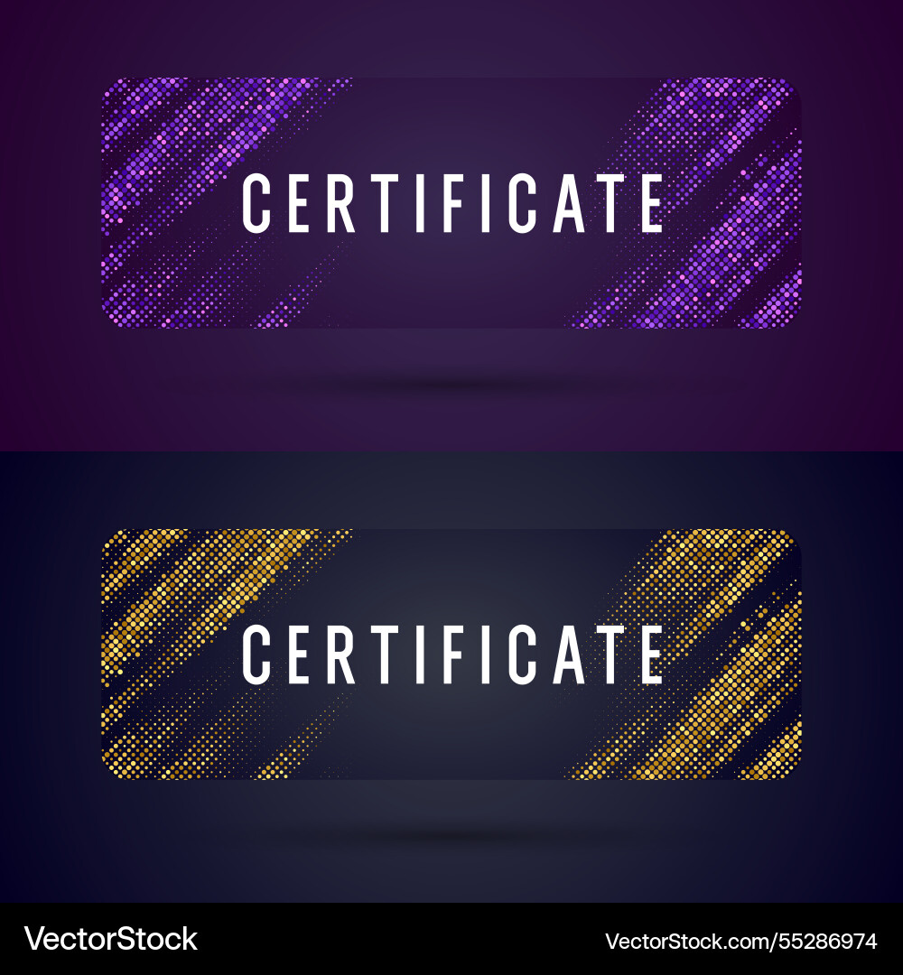 A gift certificate with golden sheen Royalty Free Vector