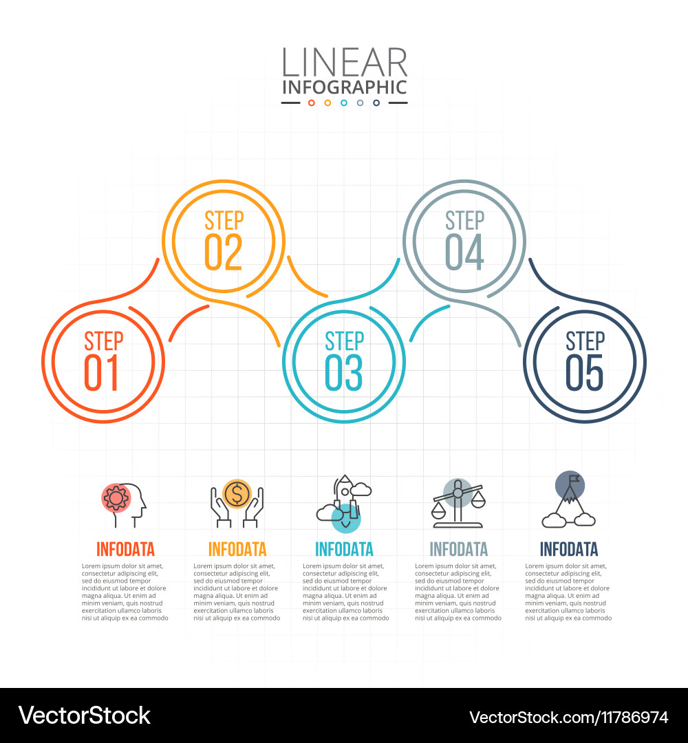 Abstract infographics number options template Vector Image