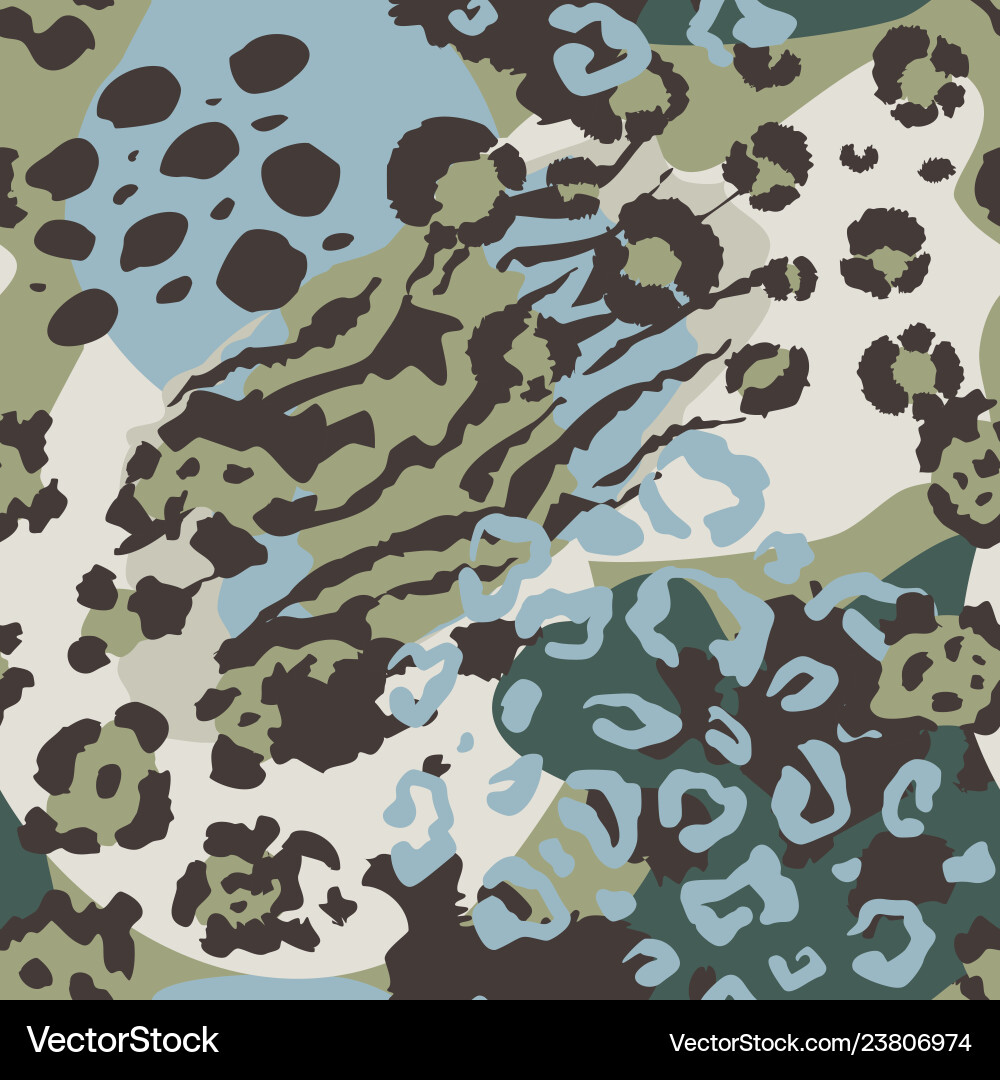 Abstract seamless pattern with animal skin Vector Image