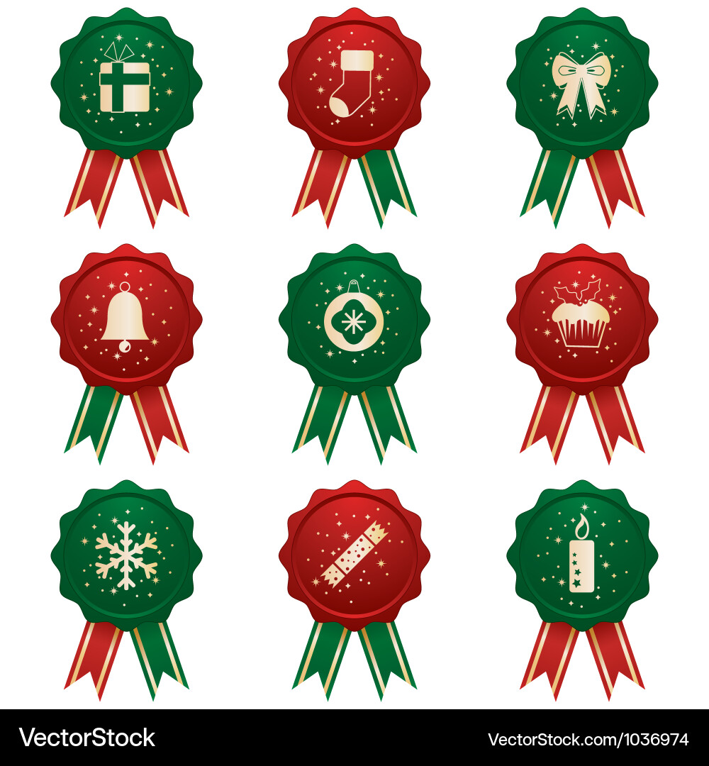 Christmas Emblems & Motifs Royalty Free Vector Image