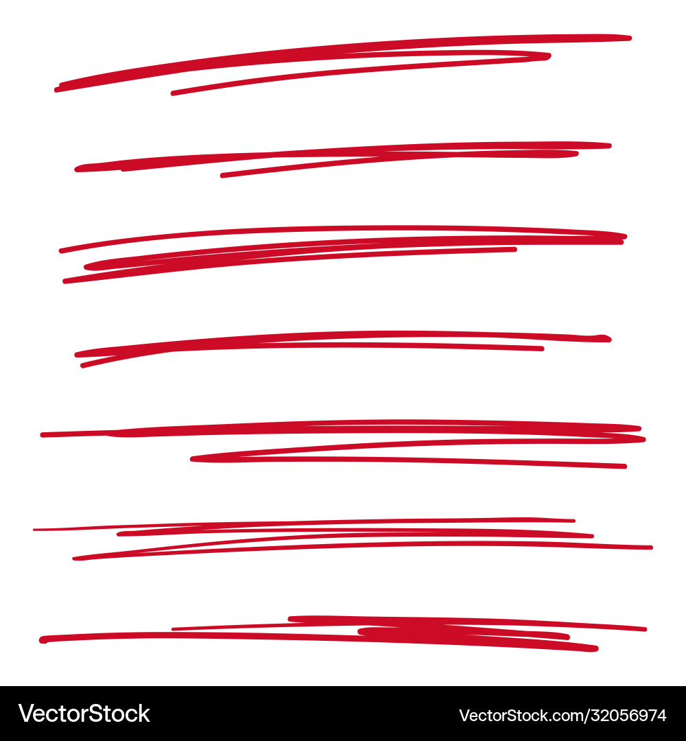 Collection underline Royalty Free Vector Image