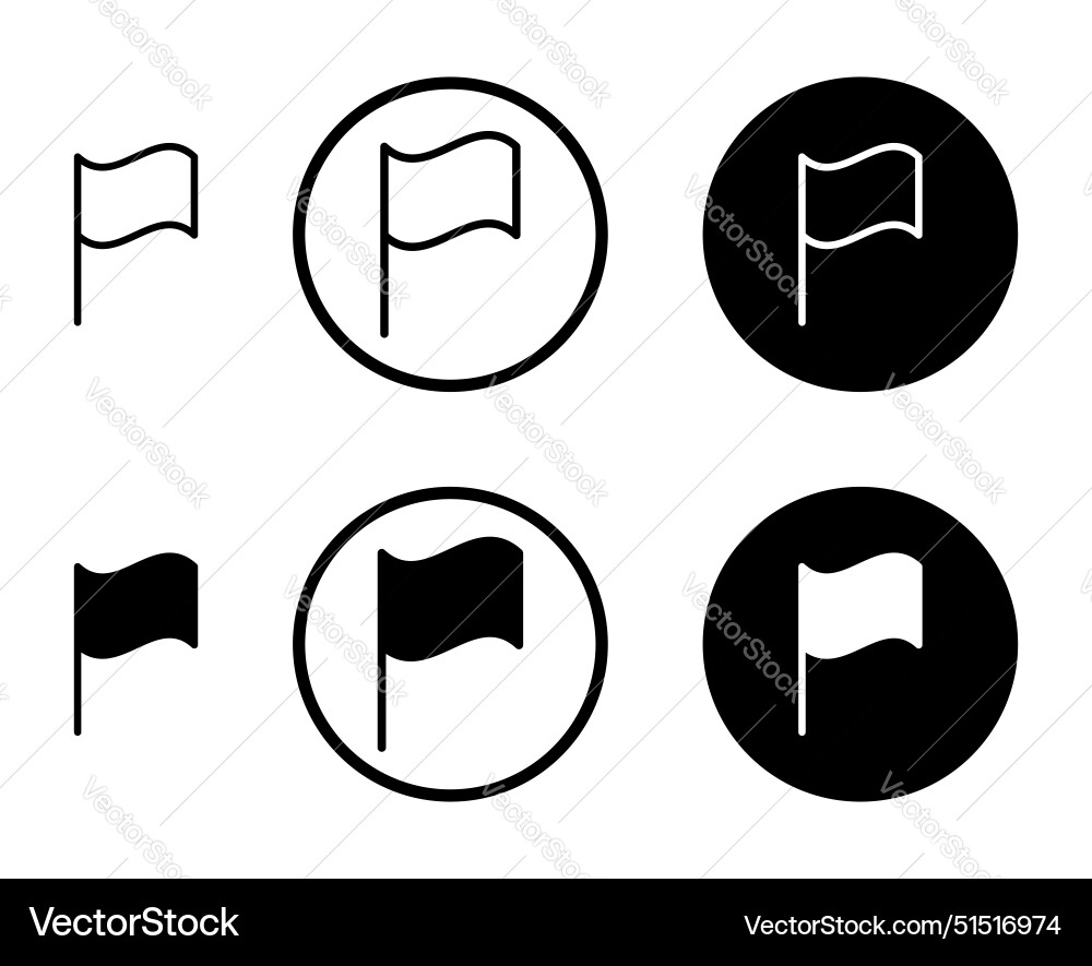 Flag icon Royalty Free Vector Image - VectorStock
