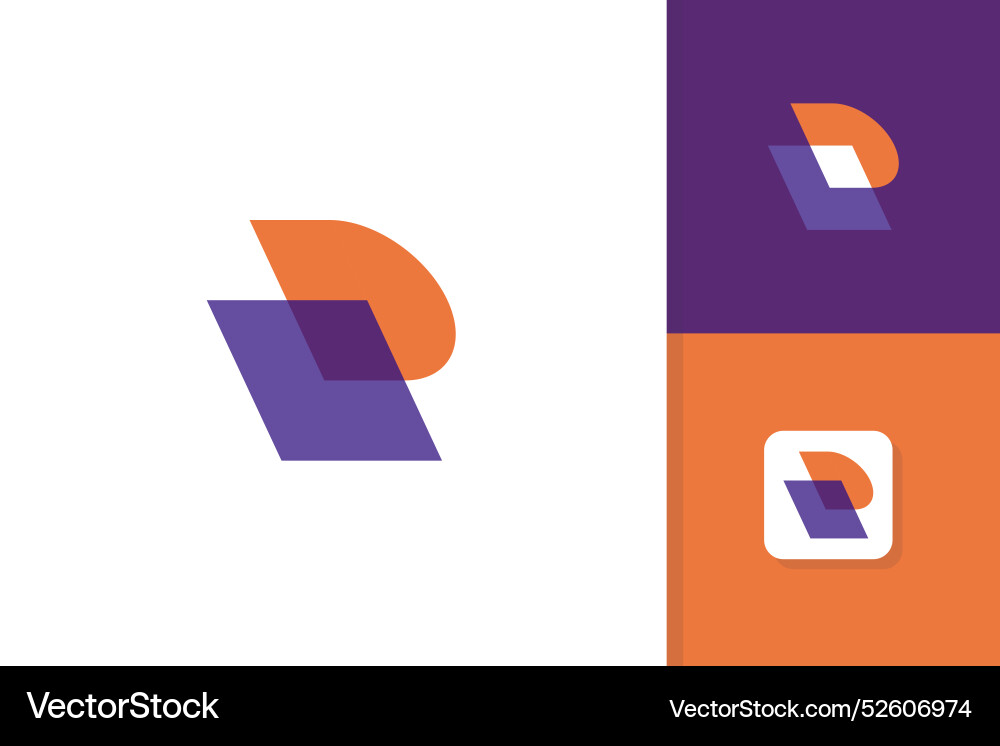 Modern letter d logo design template Royalty Free Vector