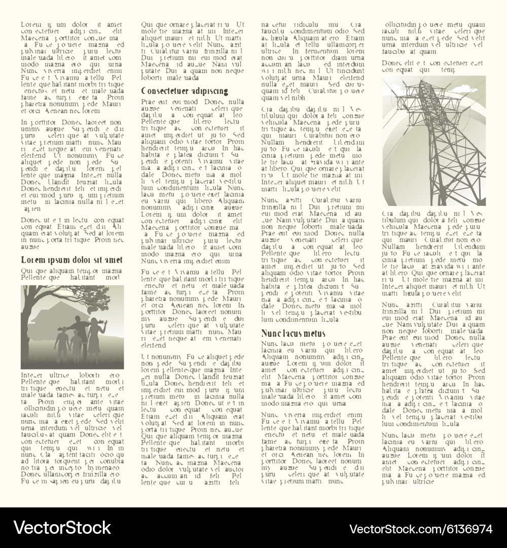 Sheet of magazine Royalty Free Vector Image - VectorStock