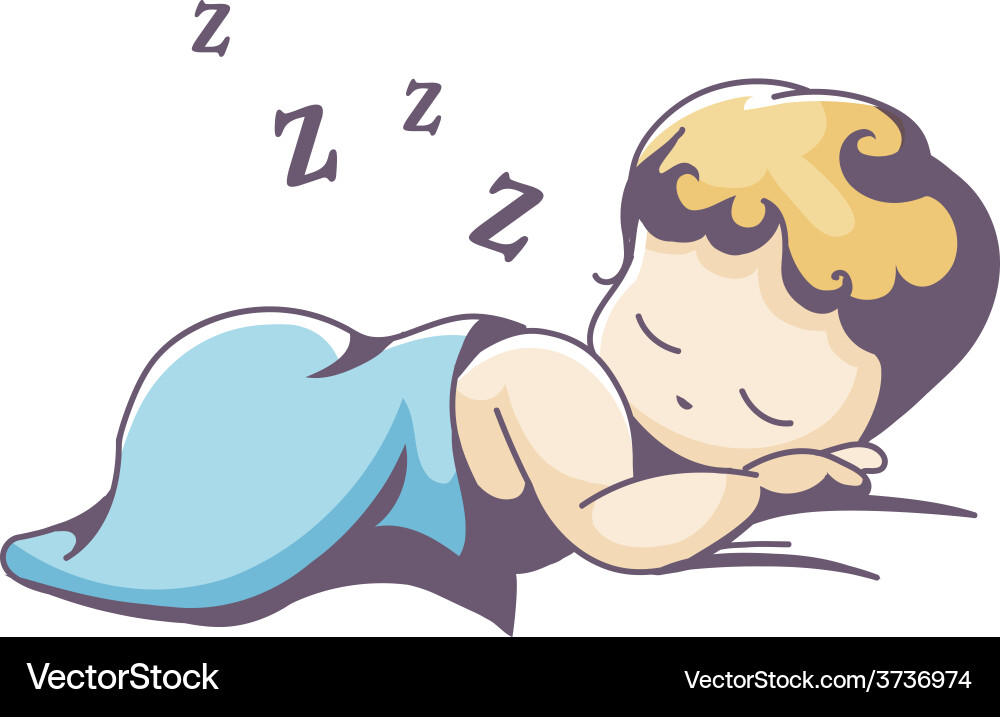 Sleeping baby Royalty Free Vector Image - VectorStock