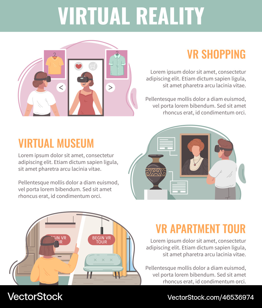 Virtual reality poster Royalty Free Vector Image