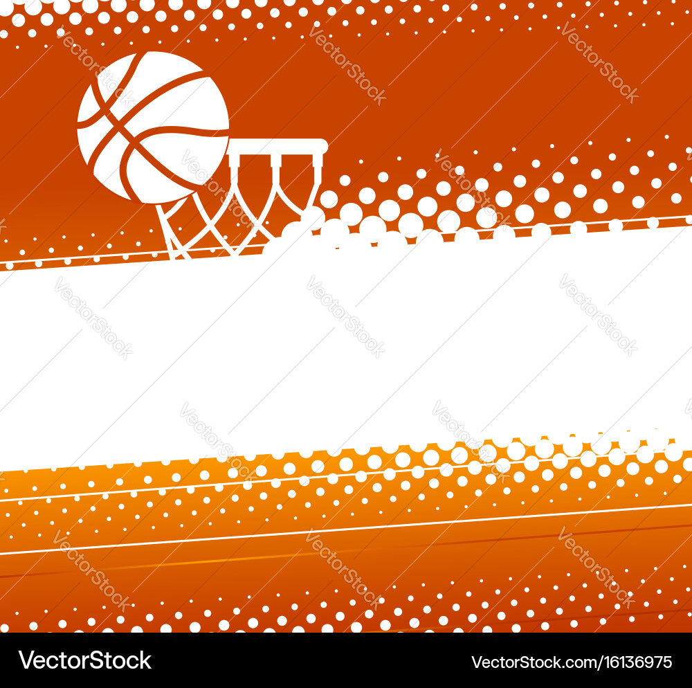 Basketball background Royalty Free Vector Image