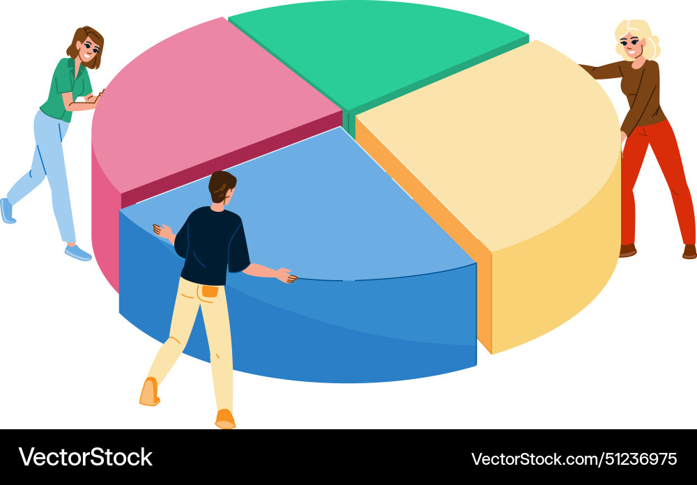 Company resource allocation Royalty Free Vector Image