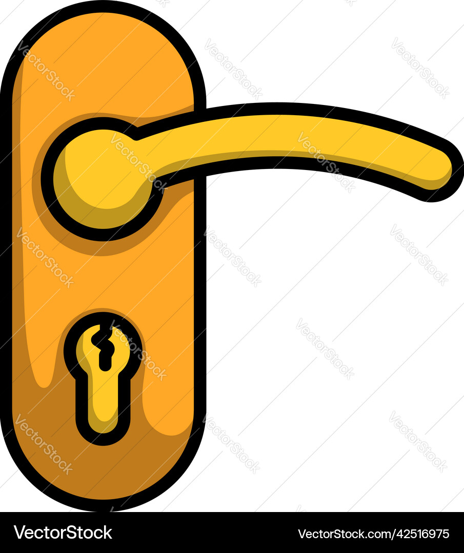 Door handle icon Royalty Free Vector Image - VectorStock