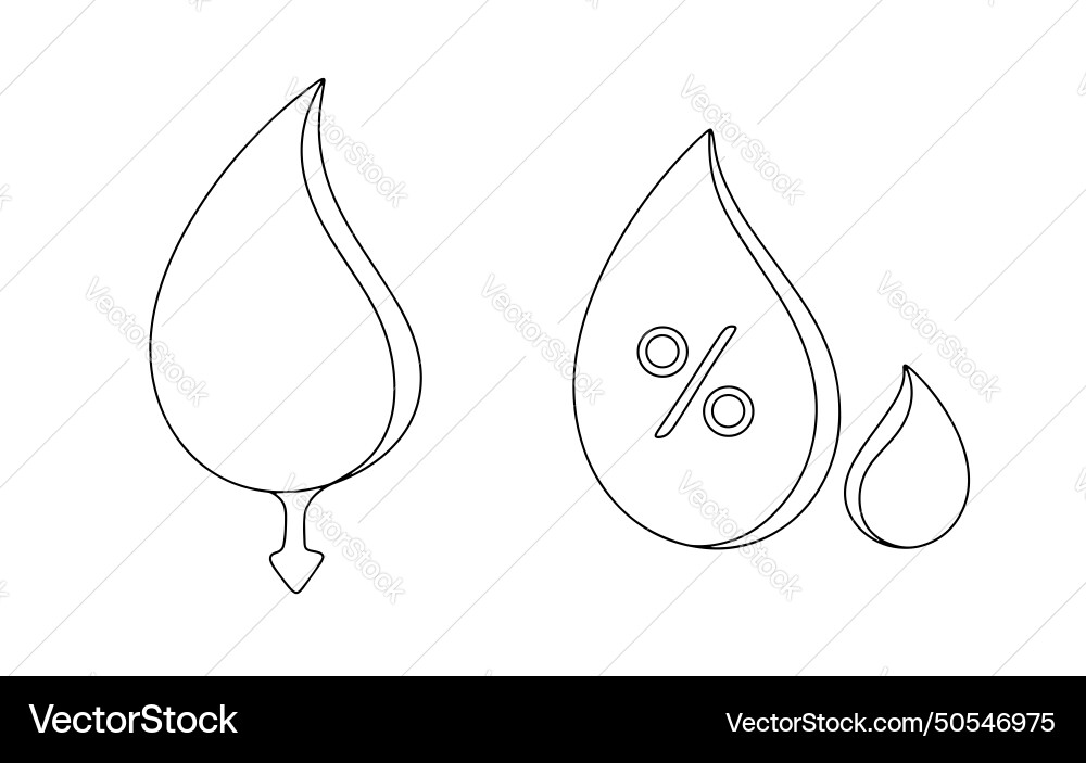 Precipitation importance water a drop weather Vector Image