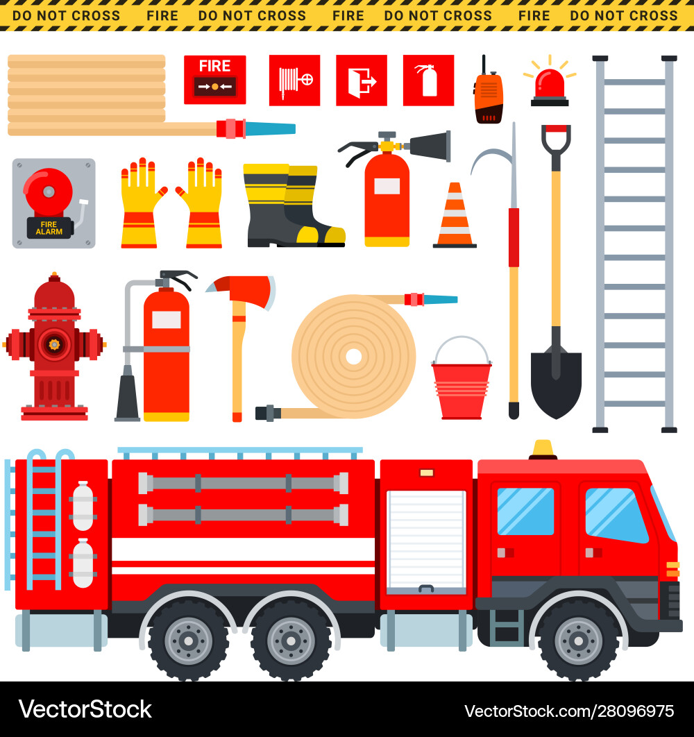 Fire Station Firetruck Vector Images (over 230)