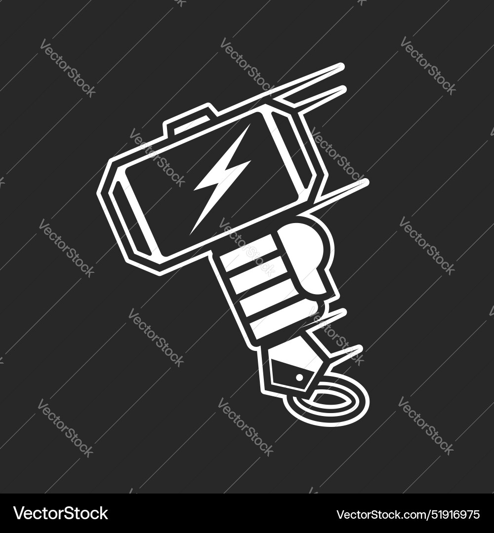 Thor hammer icon in trendy flat style isolated on Vector Image