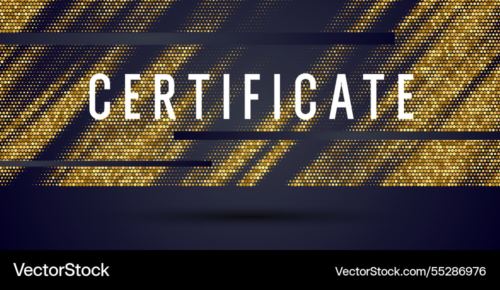 A gift certificate with golden sheen Royalty Free Vector