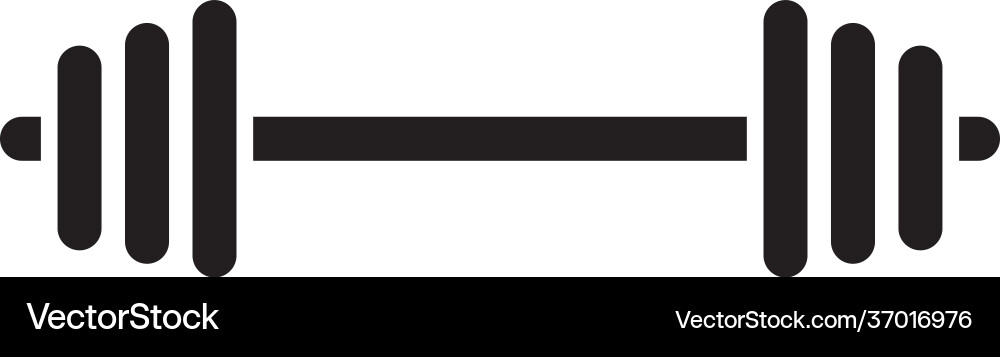 Barbell weights Royalty Free Vector Image - VectorStock