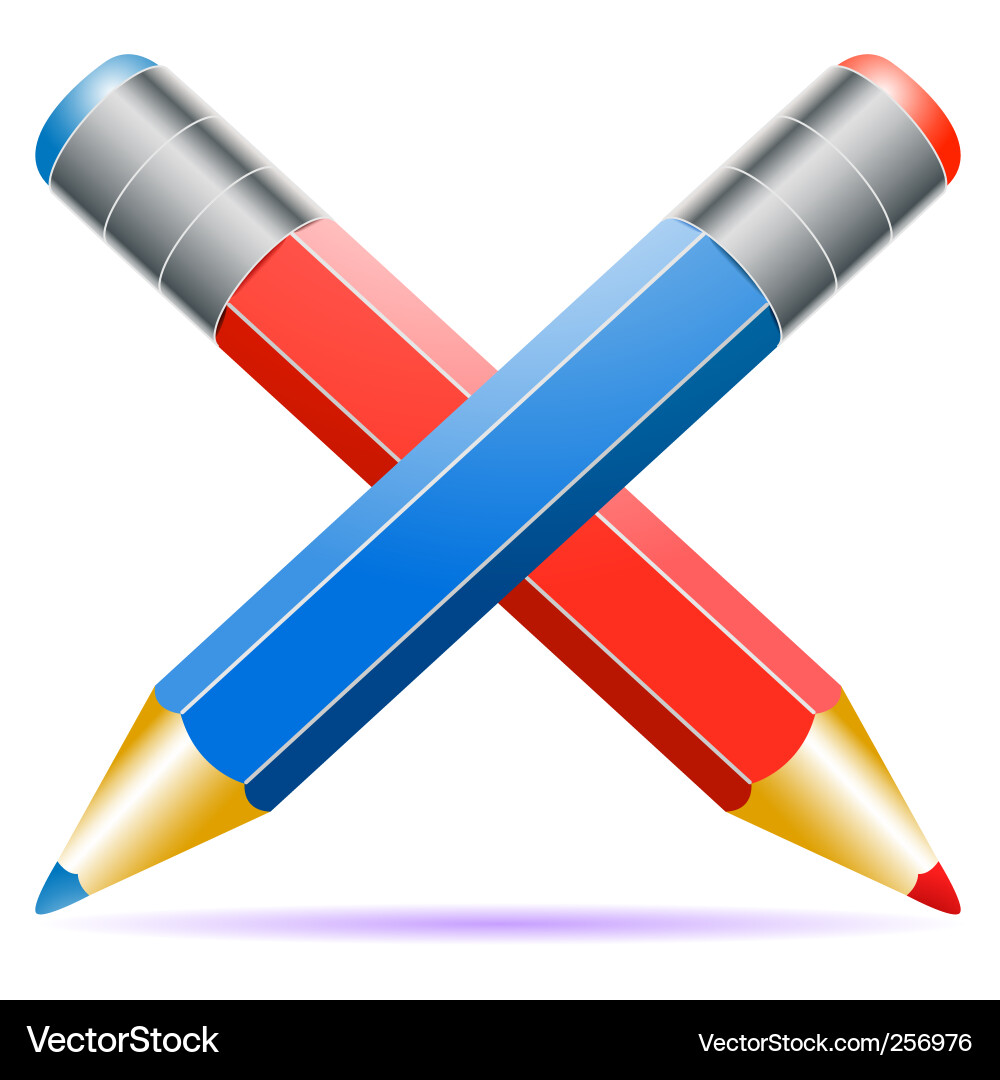 Color pencil Royalty Free Vector Image - VectorStock