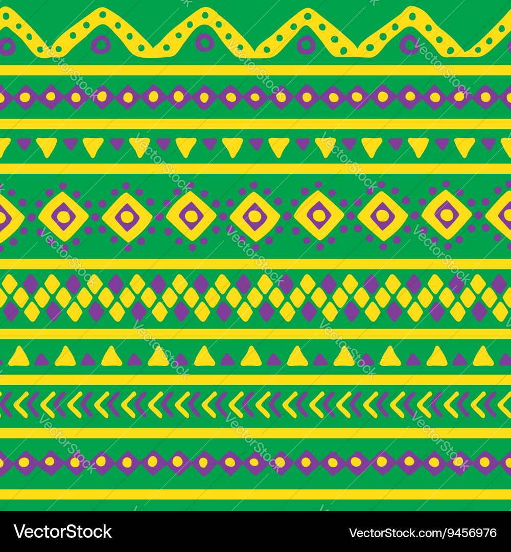 Green mexican pattern Royalty Free Vector Image