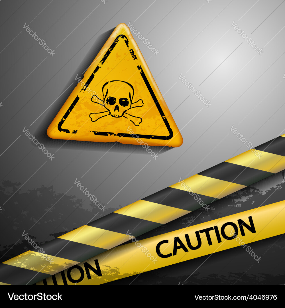Hazard Warning Sign Royalty Free Vector Image - VectorStock
