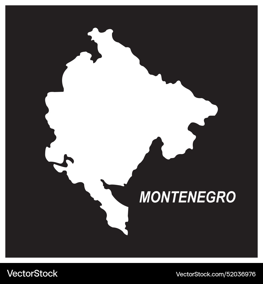 Montenegro map design Royalty Free Vector Image