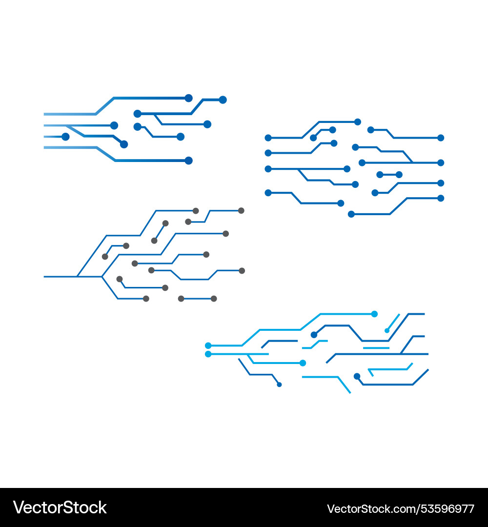 Circuit logo Royalty Free Vector Image - VectorStock