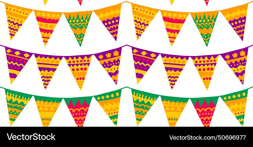 Hand drawn hanging garland Royalty Free Vector Image