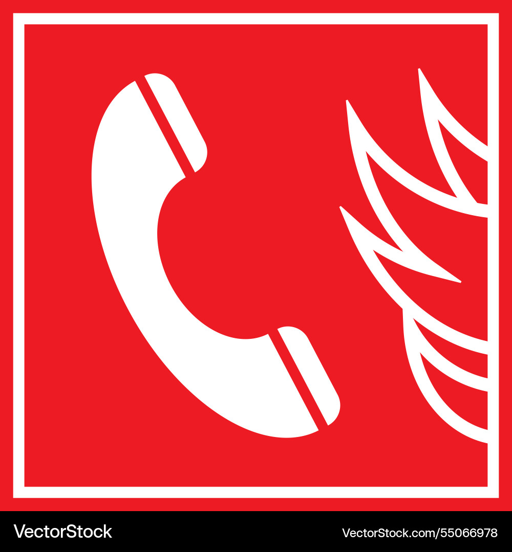 Emergency Telephone Symbol Royalty Free Vector Image