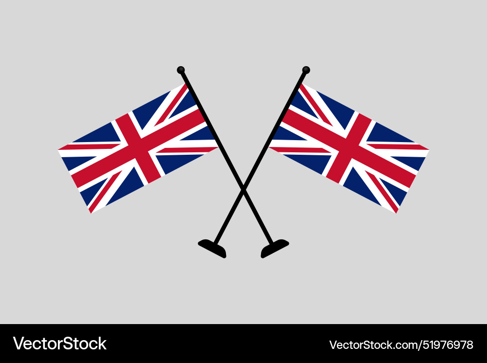United kingdom flag Royalty Free Vector Image - VectorStock