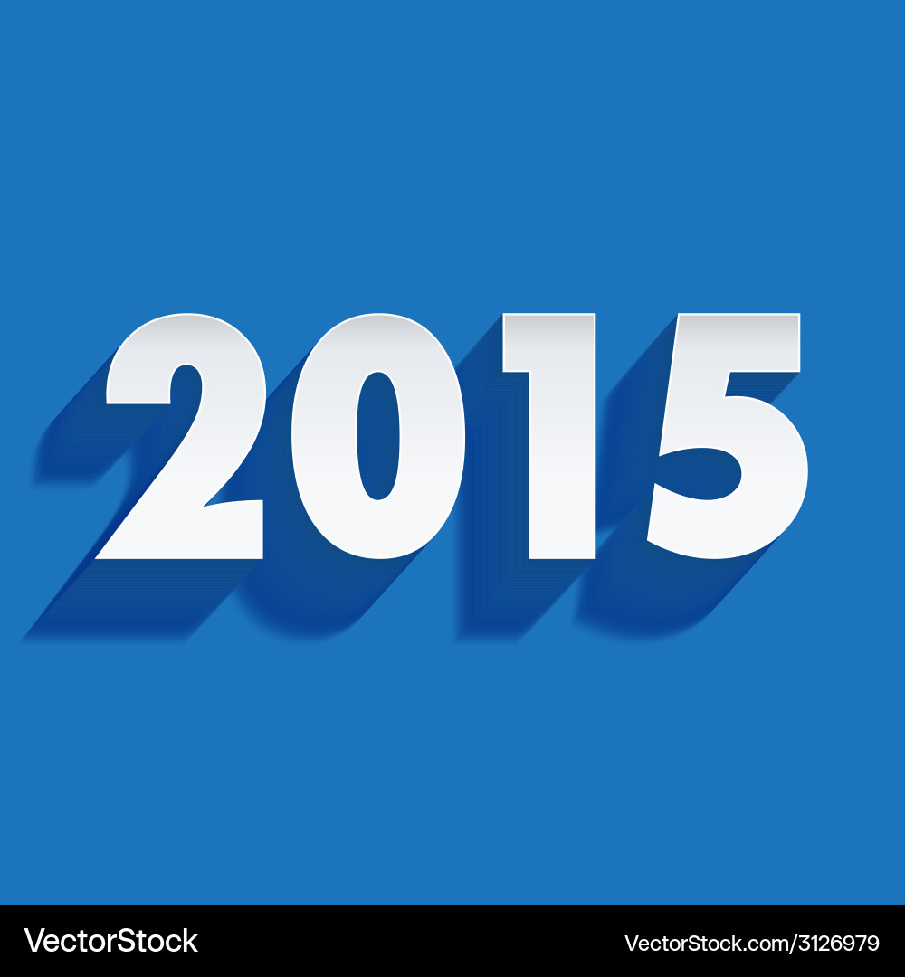 2015 theme Royalty Free Vector Image - VectorStock