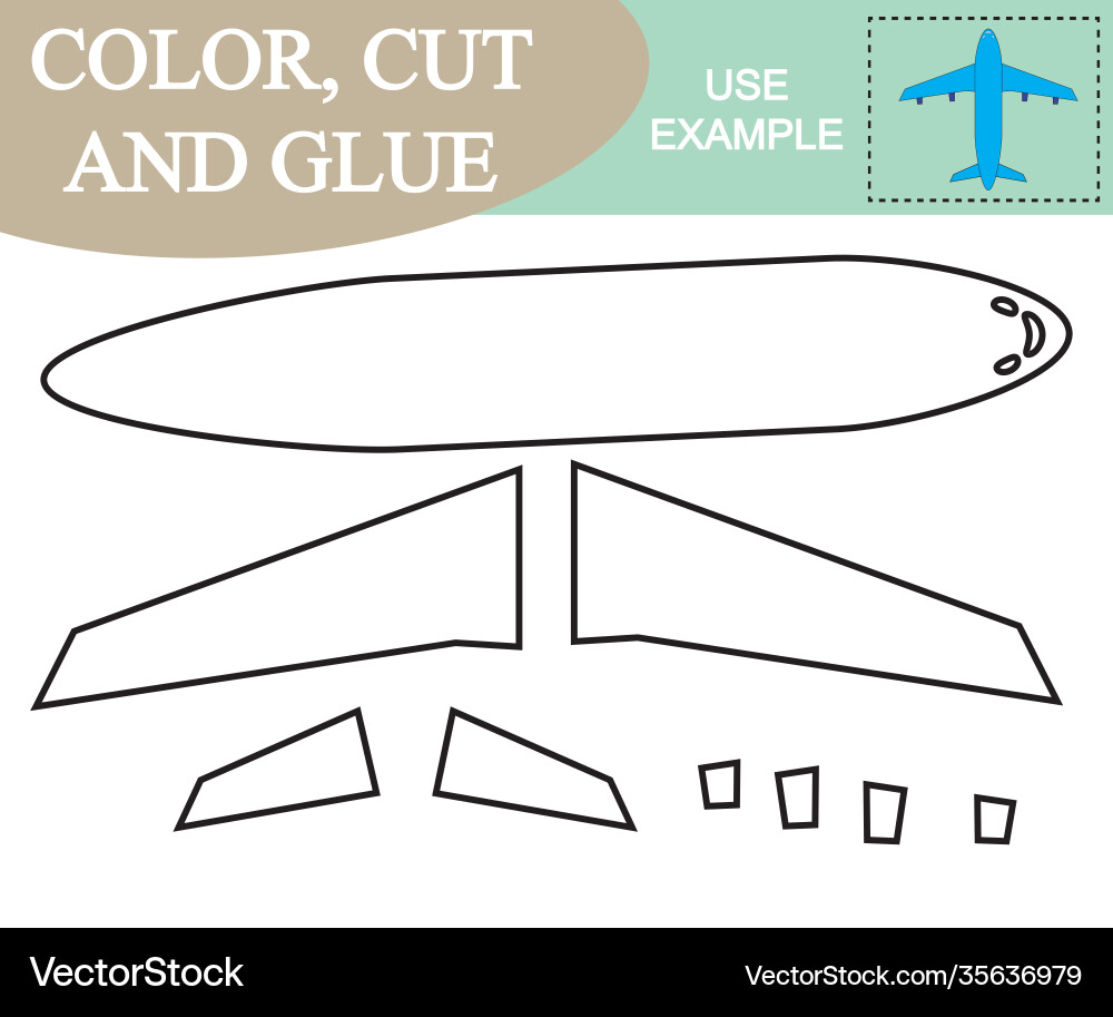 Airplane Cut Out Template Paper Airplane Demonstration Template