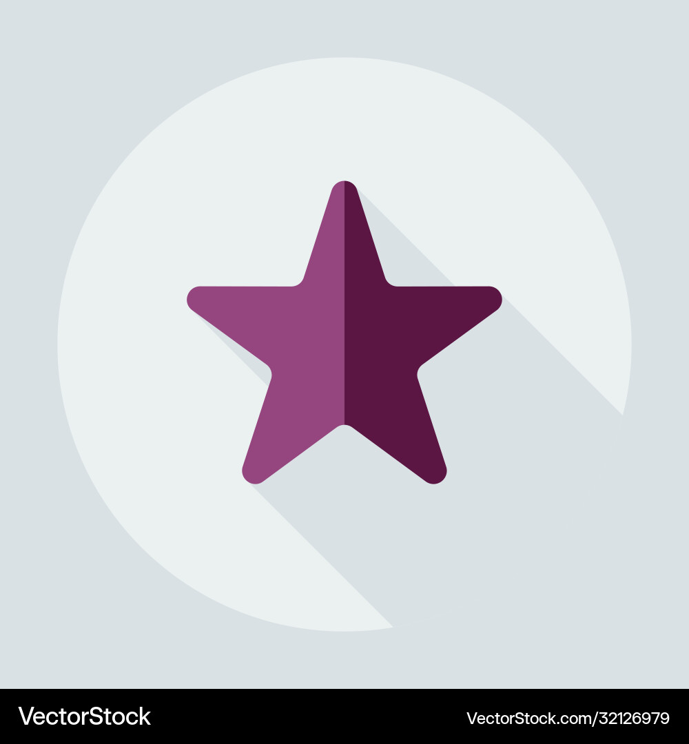 Flat modern design with shadow icons star Vector Image