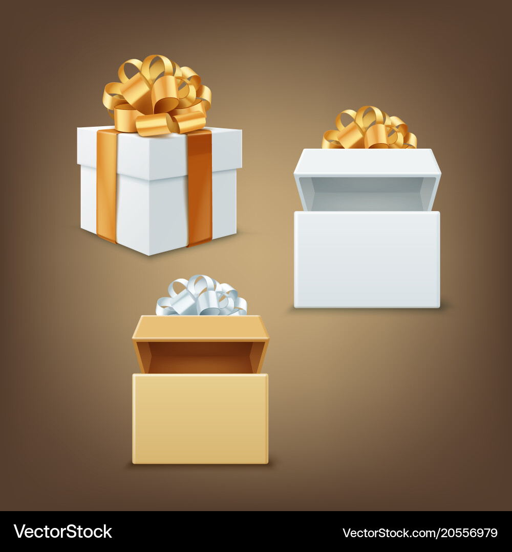 Gift boxes Royalty Free Vector Image - VectorStock