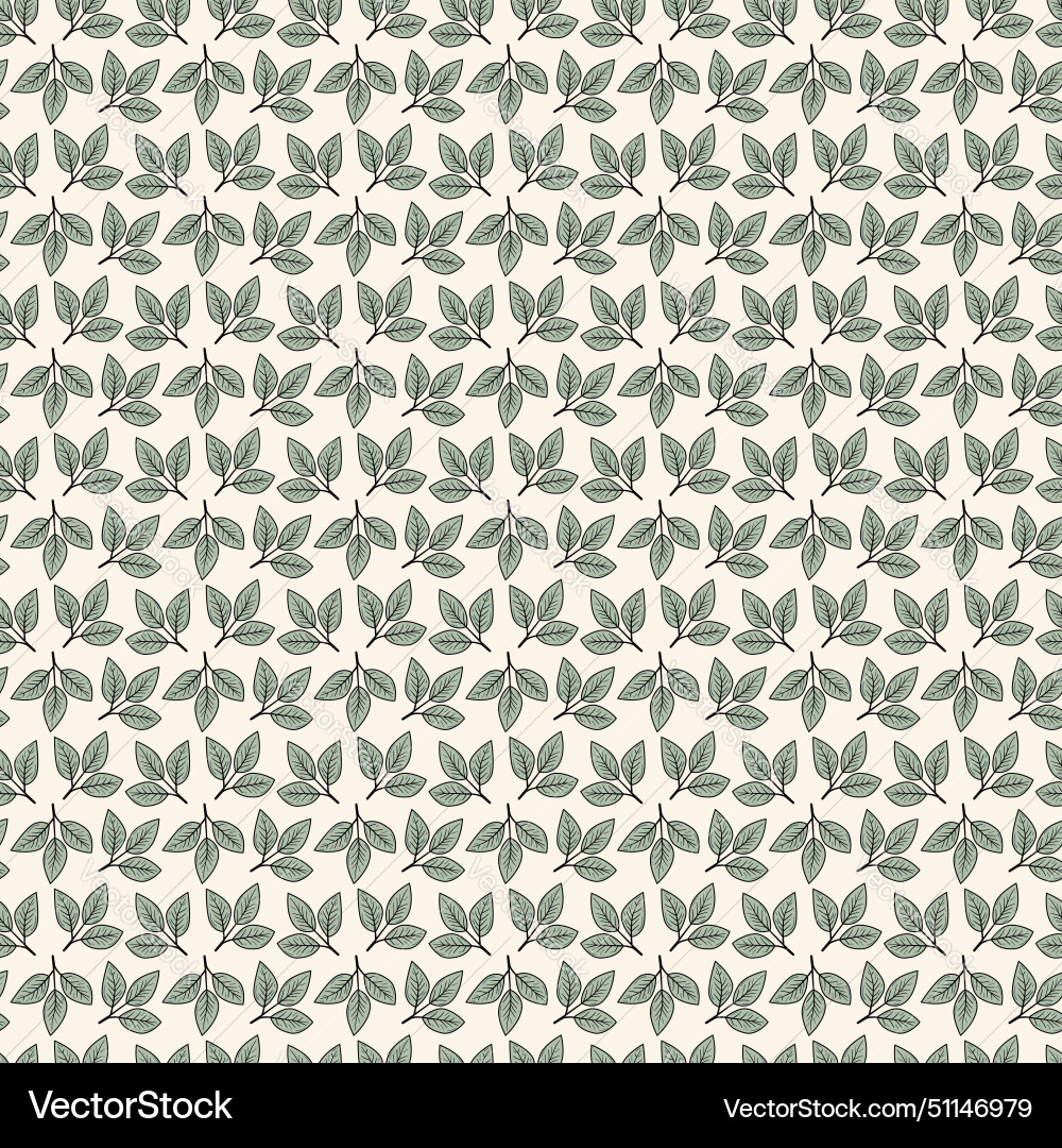 Hand drawn floral pattern design simple ornament Vector Image