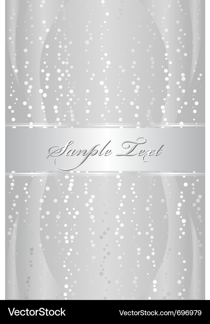 Silver luxury background Royalty Free Vector Image