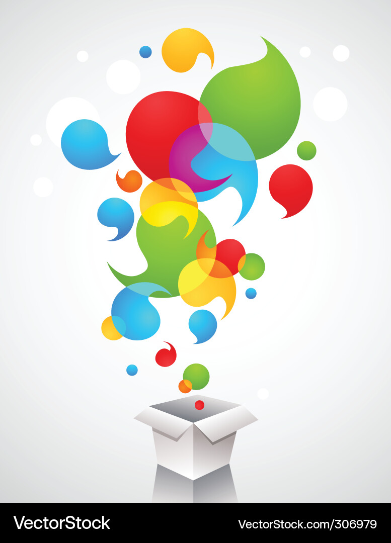 Speech bubbles Royalty Free Vector Image - VectorStock