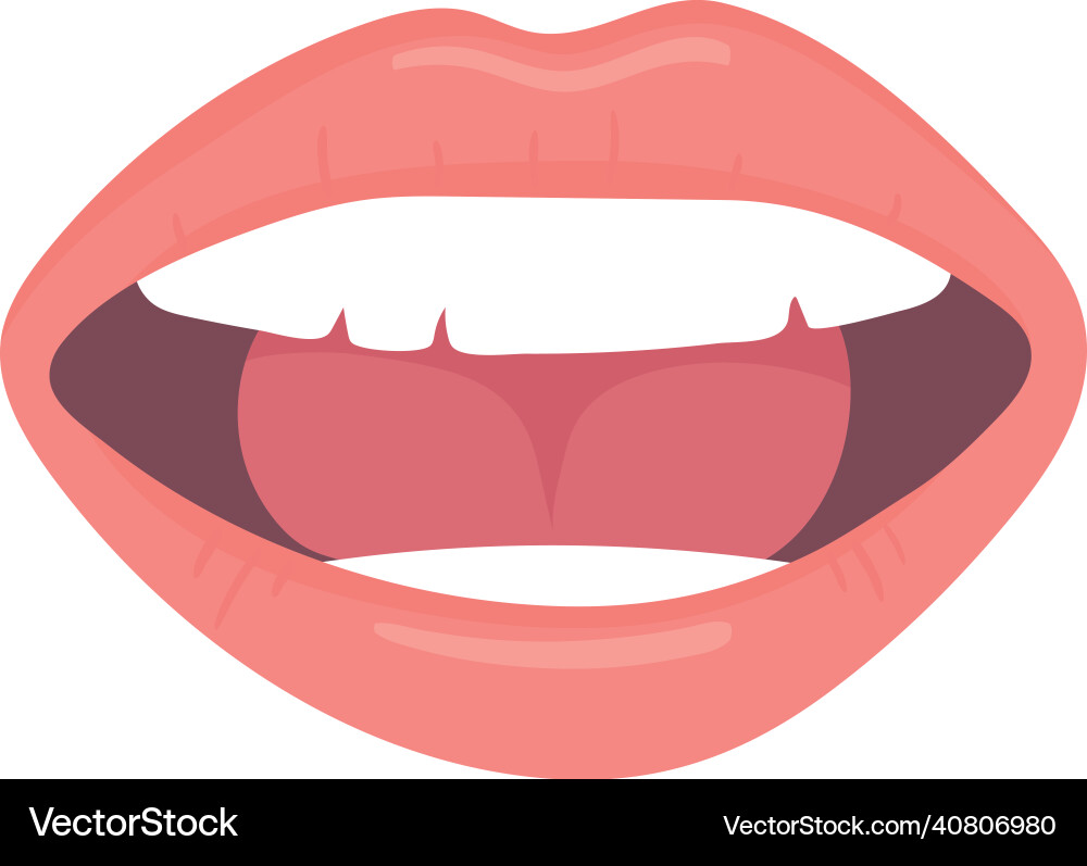 Human body part mouth Royalty Free Vector Image