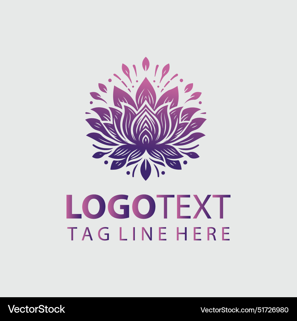 Lotus logo Royalty Free Vector Image - VectorStock