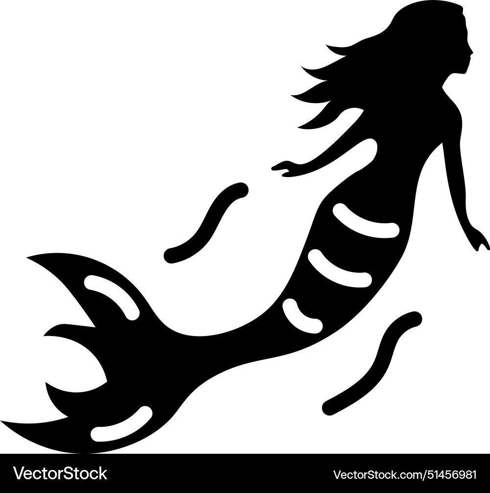 Beautiful mermaid Royalty Free Vector Image - VectorStock