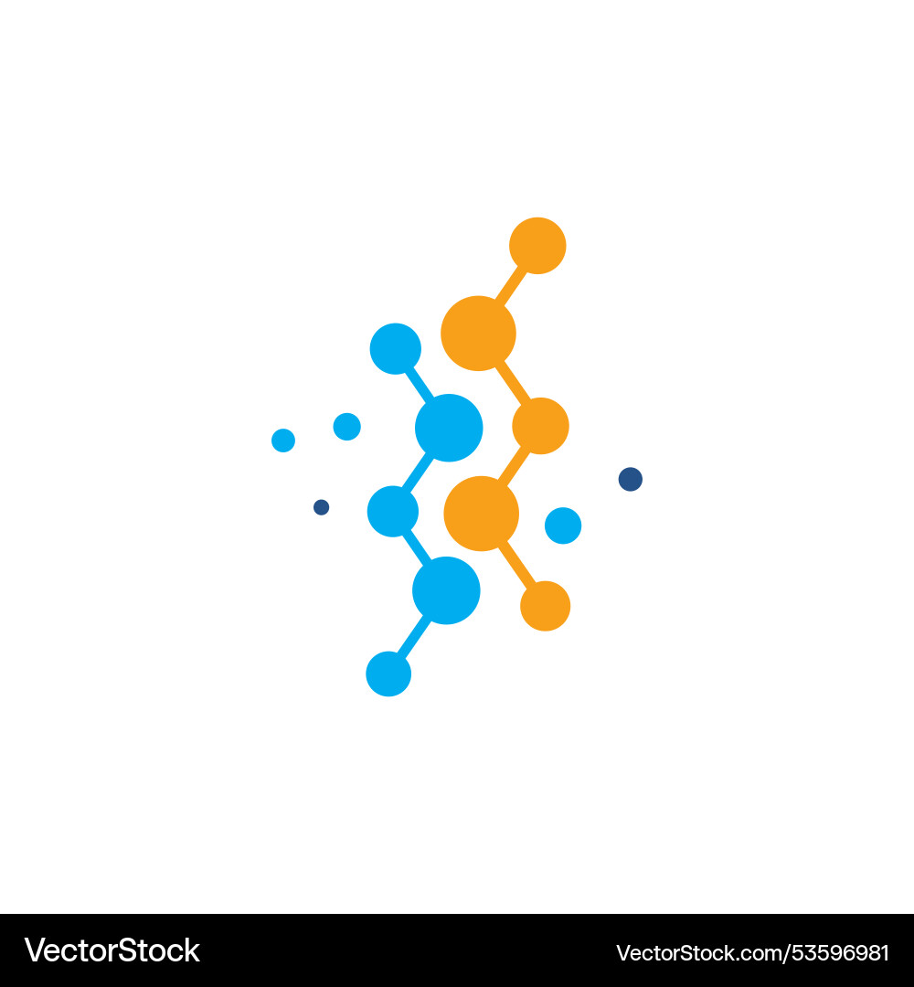 Molecule logo Royalty Free Vector Image - VectorStock